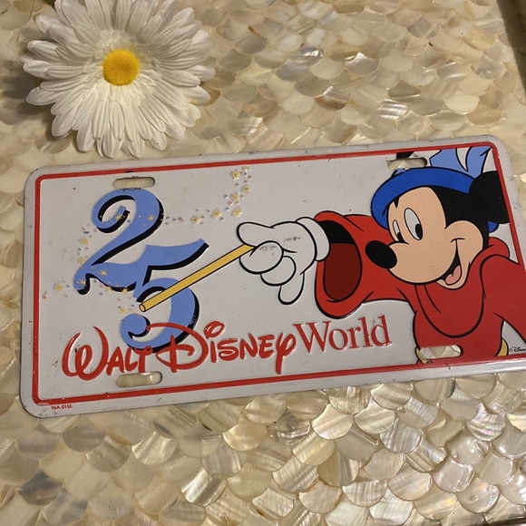 Disney | Other | Vintage Walt Disney World 25th Anniversery Car Tag ...